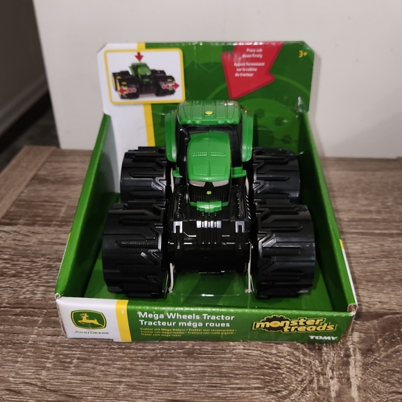 Toys | John Deere Monster Treads Mega Wheels Green Big Wheel Tractor ...